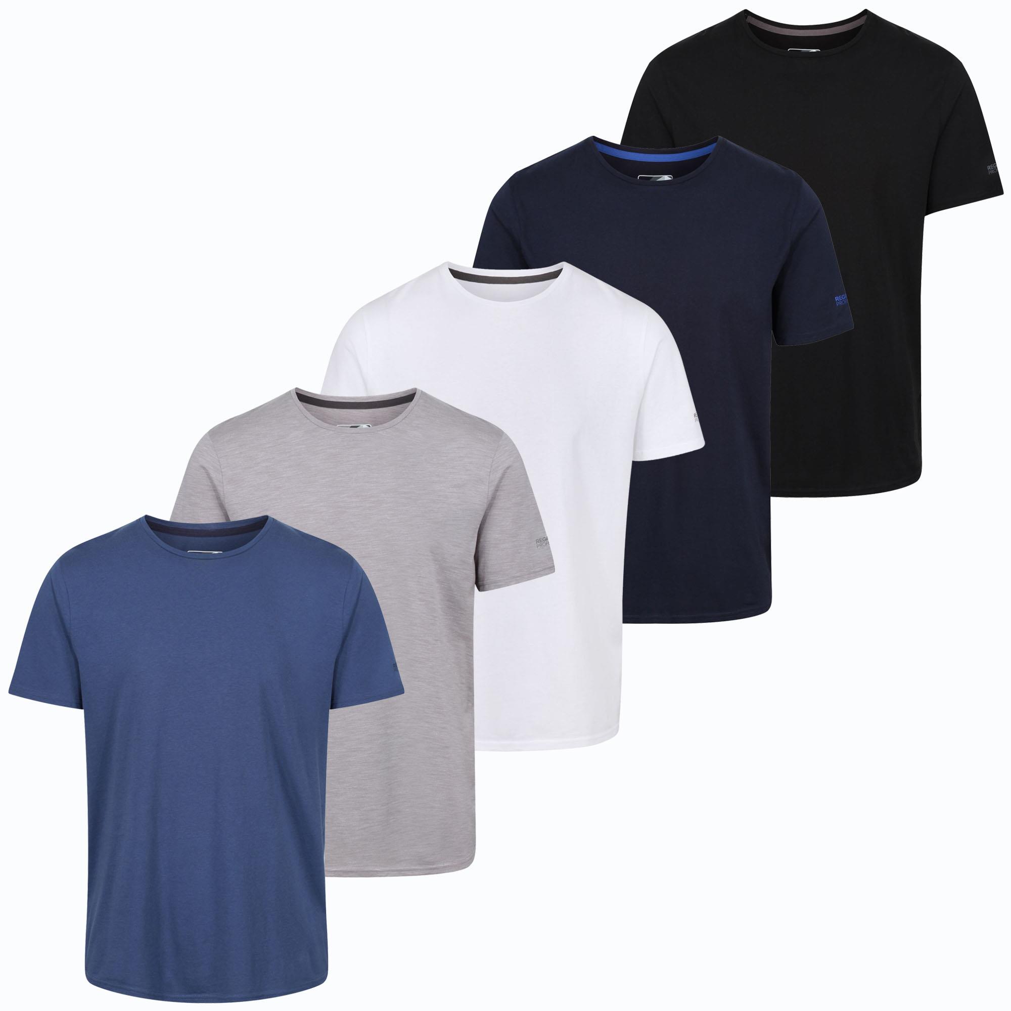 Regatta Mens Essentials 5 Pack T-Shirts - Run Charlie