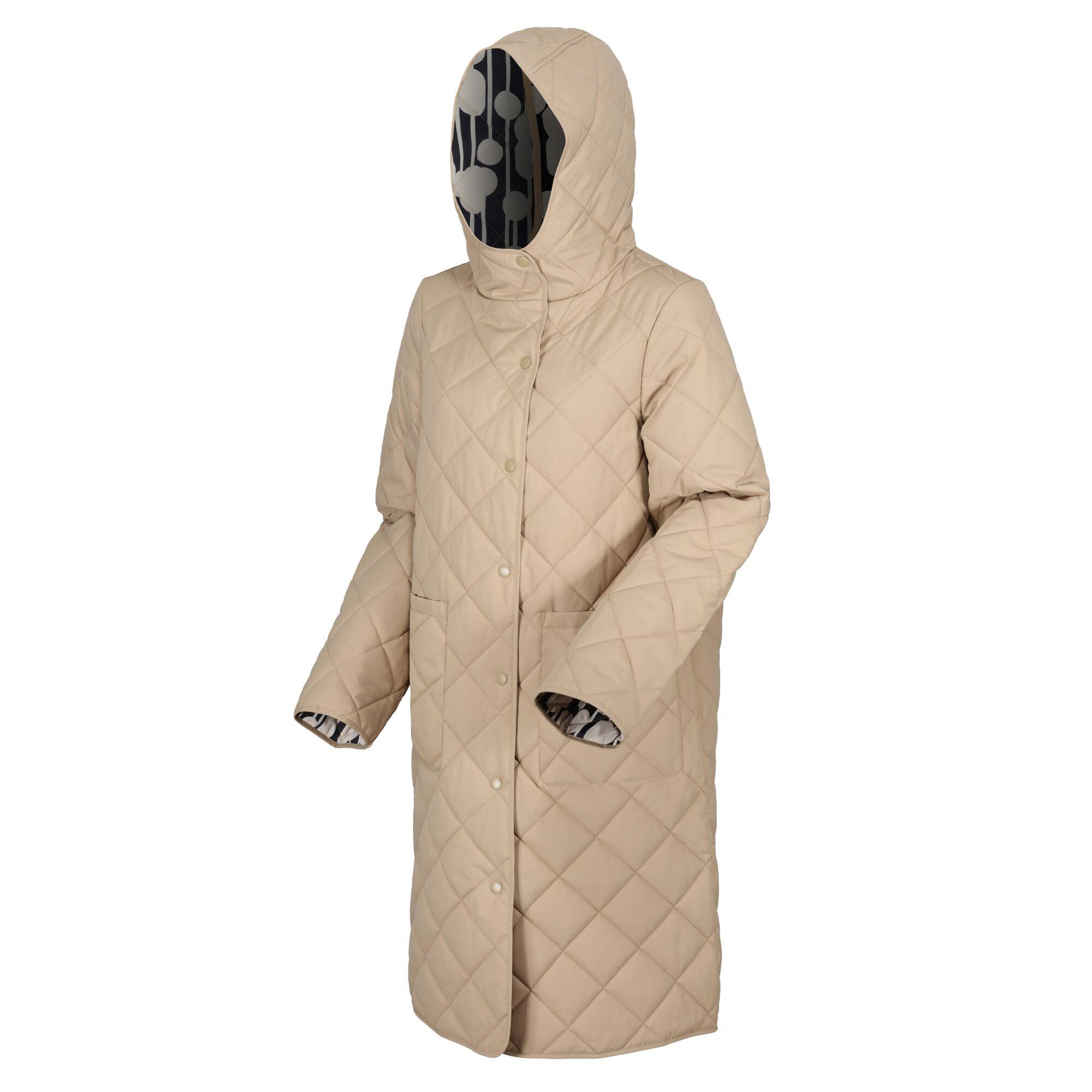 Regatta Orla Kiely Womens Quilted Reversible Midi Jacket - Run Charlie