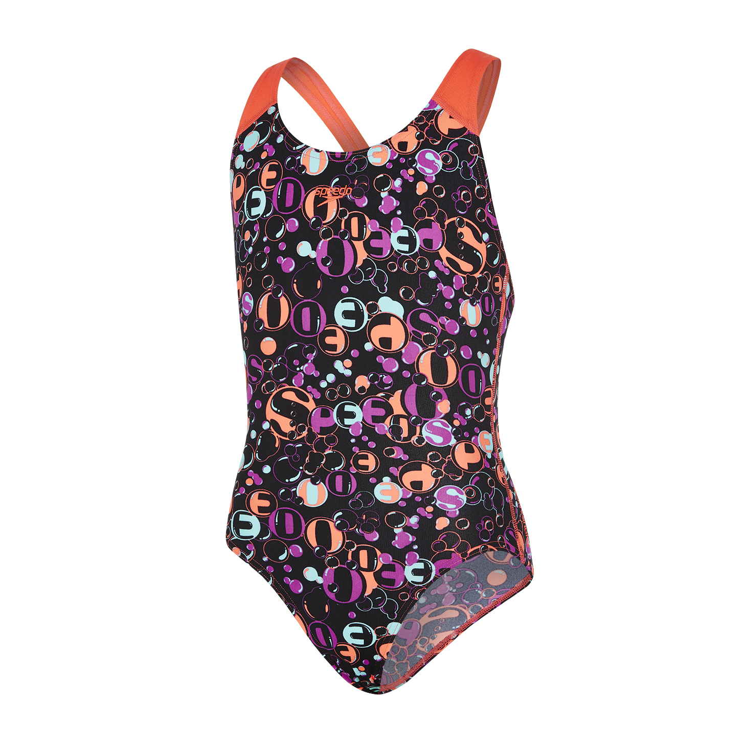 Speedo Funsplash Allover Splashback Girls Swimsuit - Run Charlie