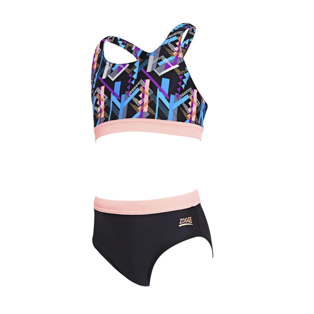 Zoggs Shimmer Muscle 2 piece Girls Swimsuit - Run Charlie
